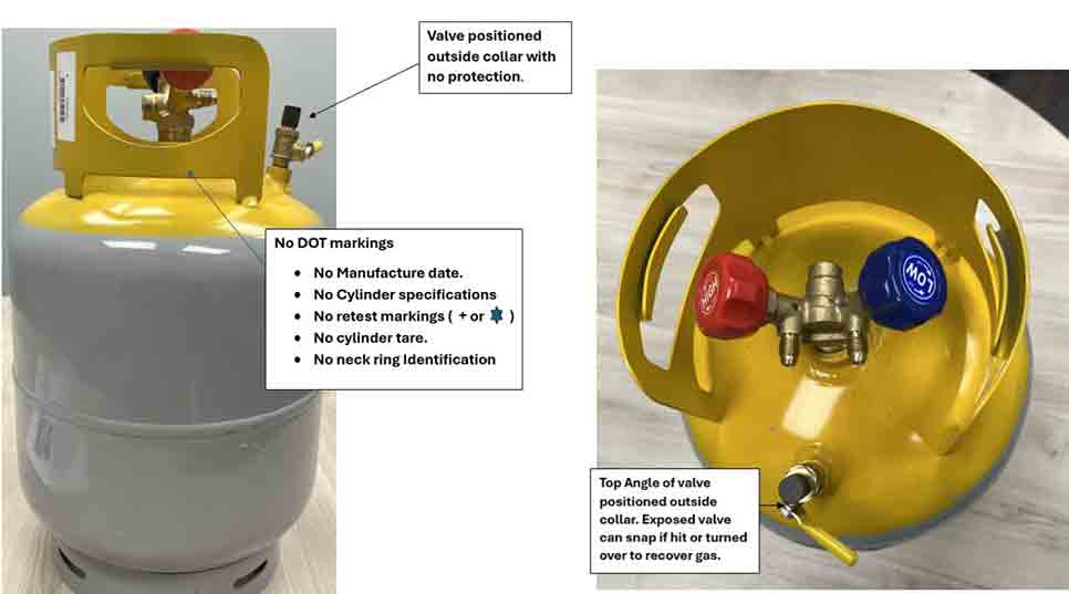 Hudson warns of unsafe US recovery cylinders - Cooling Post