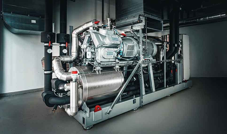 Sabroe NH3 heat pump in seawater DH scheme - Cooling Post