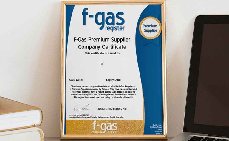 Quidos offers Premium Supplier F-gas scheme - Cooling Post